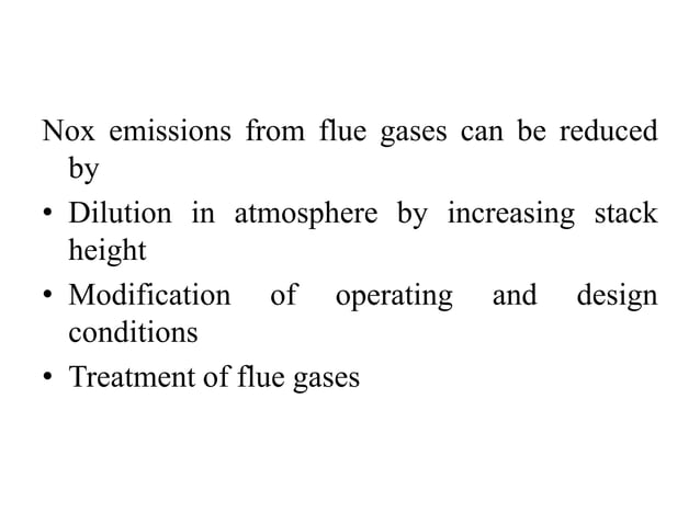 AIR POLLUTION AND CONTROL METHODS UNIT 4 - CONTROL OF GASEOUS ...