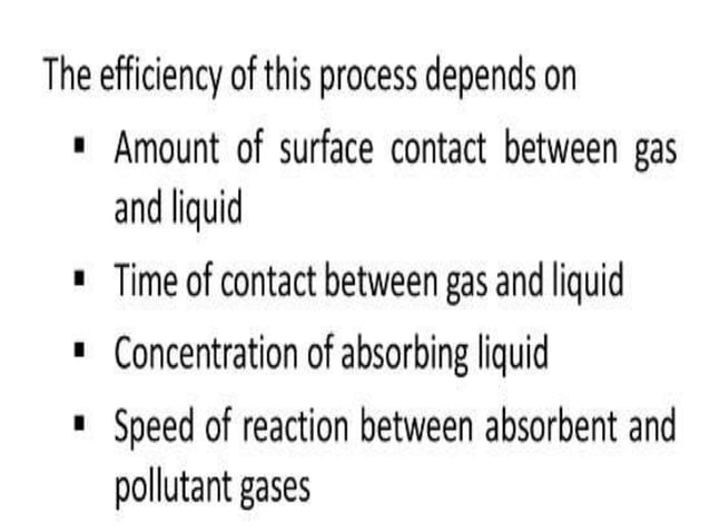 AIR POLLUTION AND CONTROL METHODS UNIT 4 - CONTROL OF GASEOUS ...