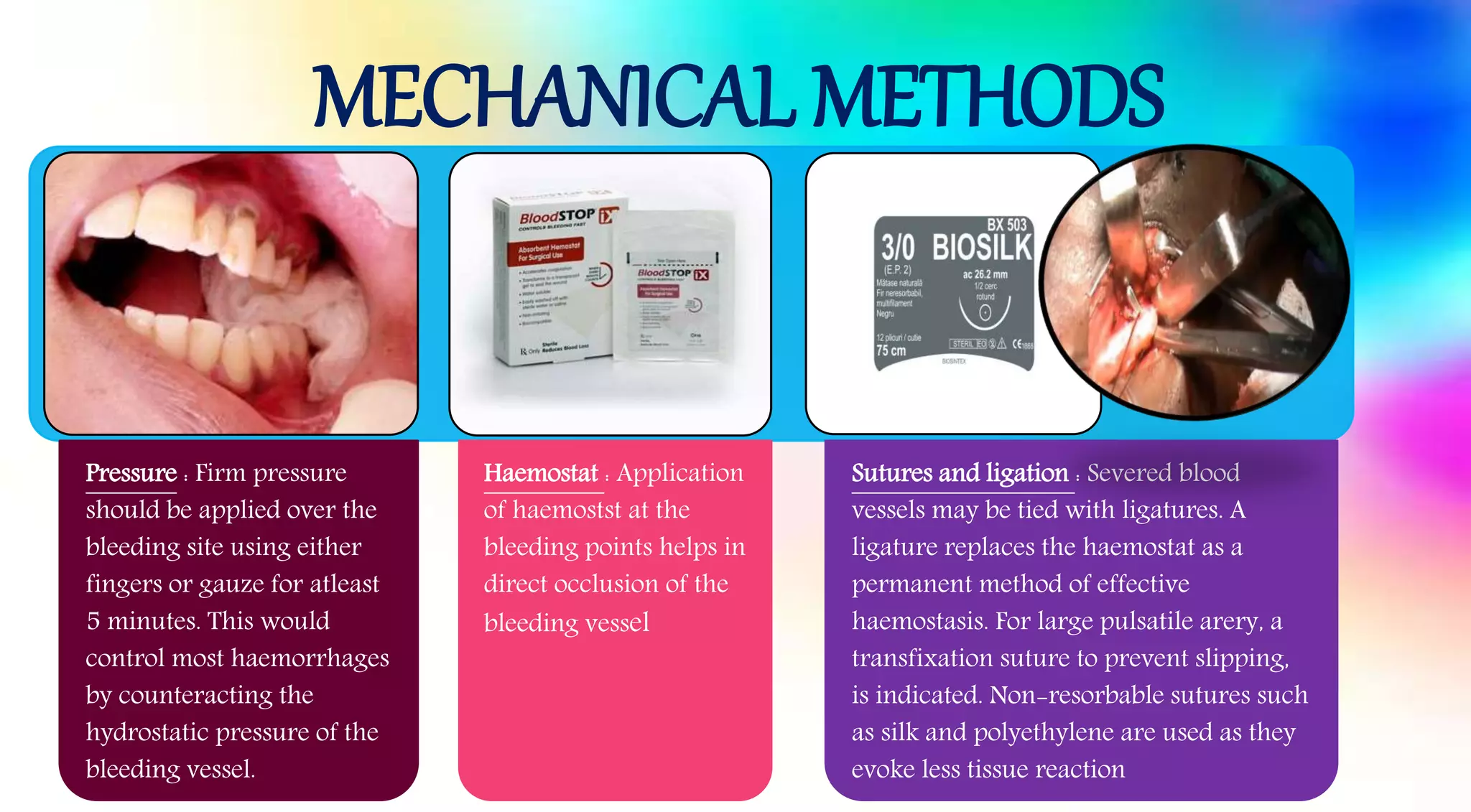 Control of haemorrhage in Oral Surgery | PPTX