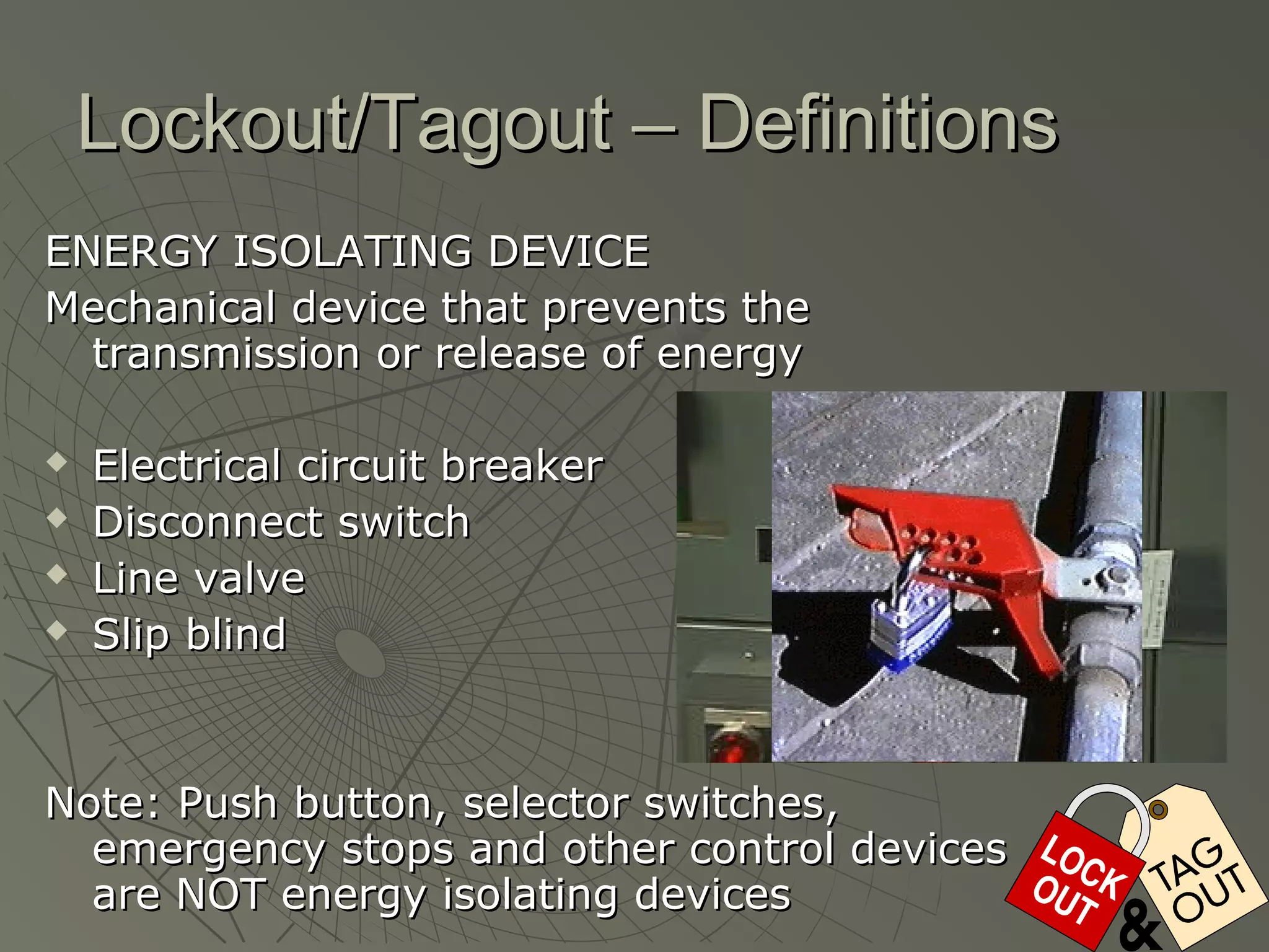 Control of hazardous energy | PPT