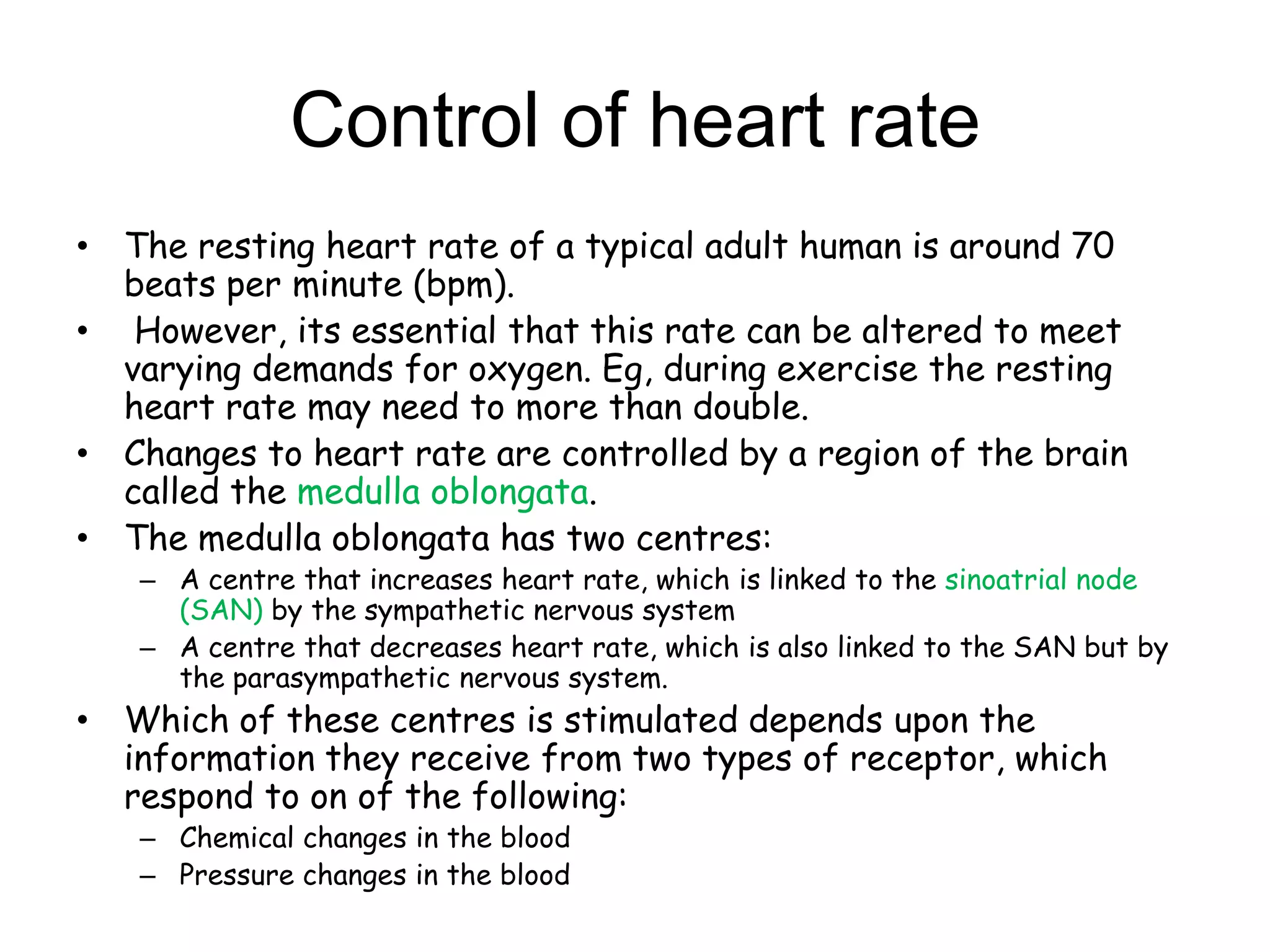 Control of heart rate - A2 AQA Biology | PPTX