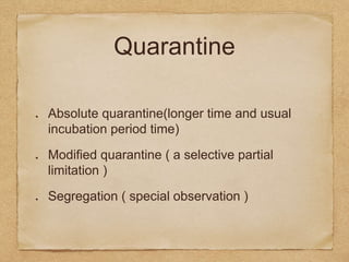 Control of infection | PPTX