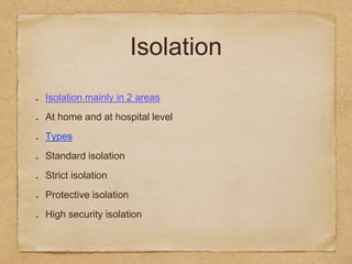 Control of infection | PPTX