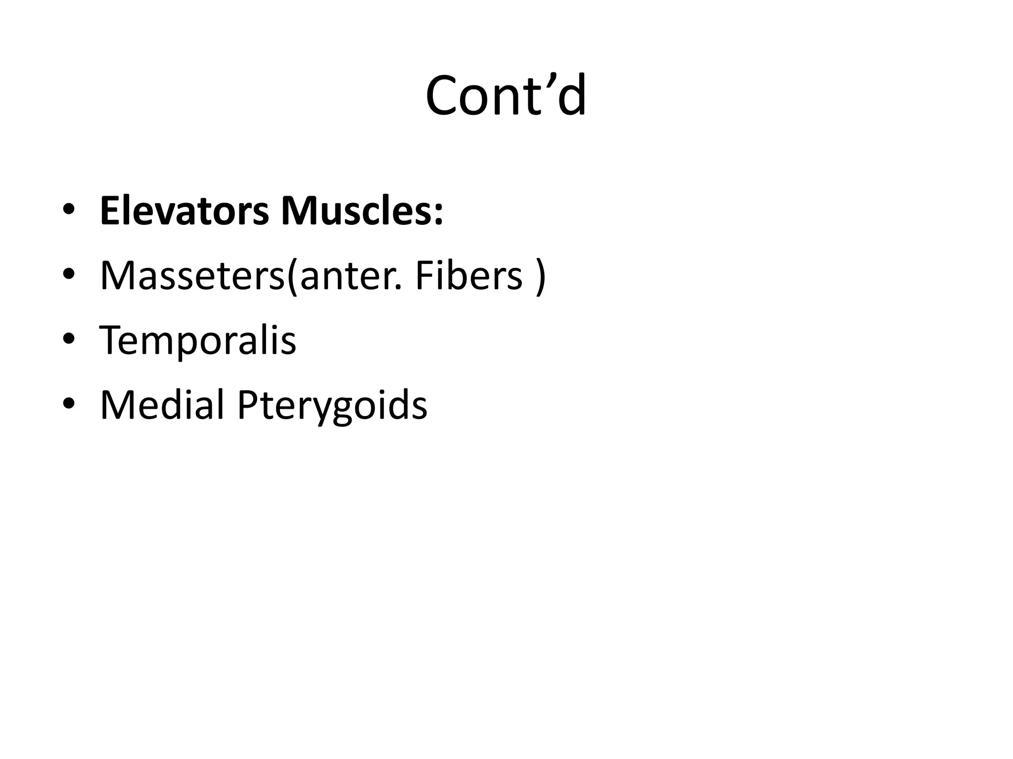 Control of jaw posture and movement | PPT