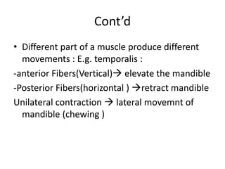 Control of jaw posture and movement | PPTX