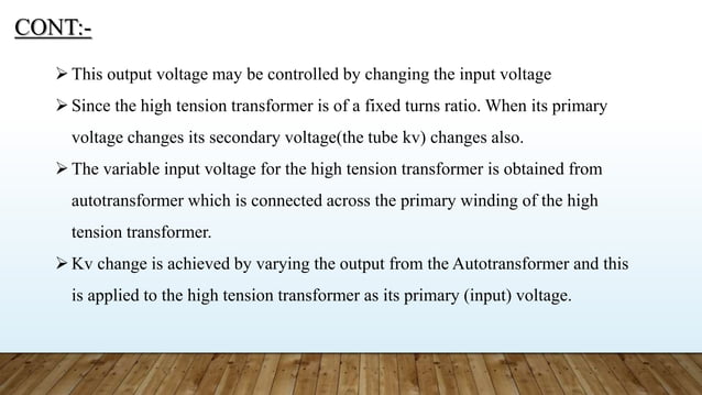 Control of kV and mA in x-ray tube.pptx | Medical Tests | Medical Health