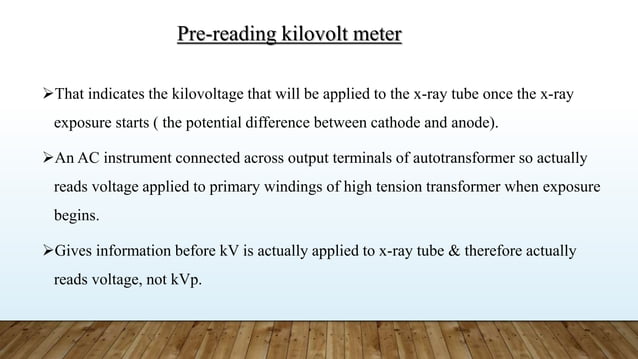Control of kV and mA in x-ray tube.pptx | Medical Tests | Medical Health