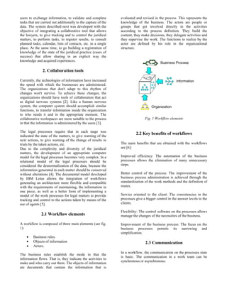 Control of legal processes using collaborative tools | PDF