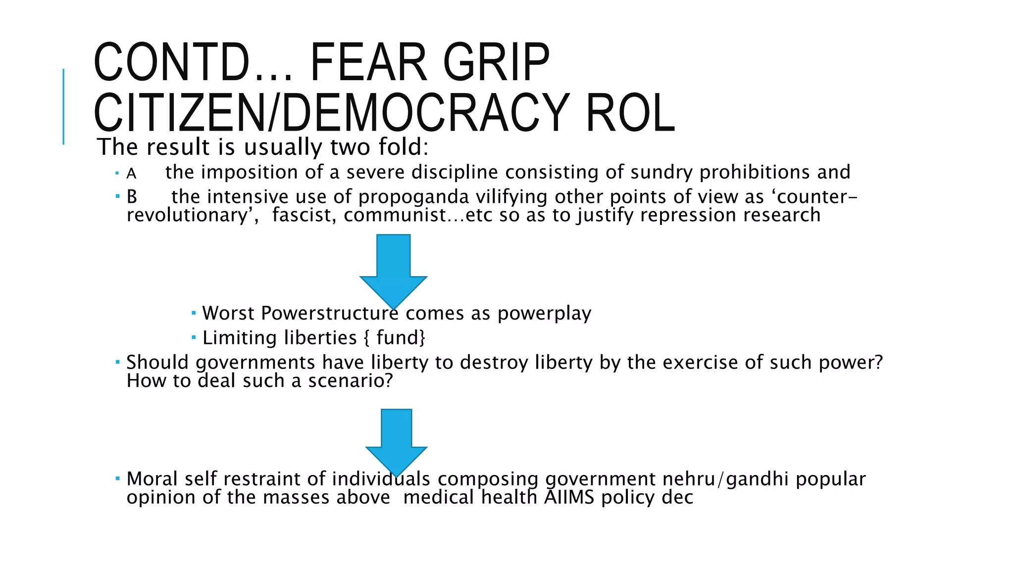 Control of liberty | PPTX