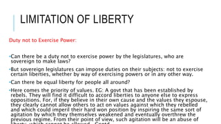 Control of liberty | PPTX