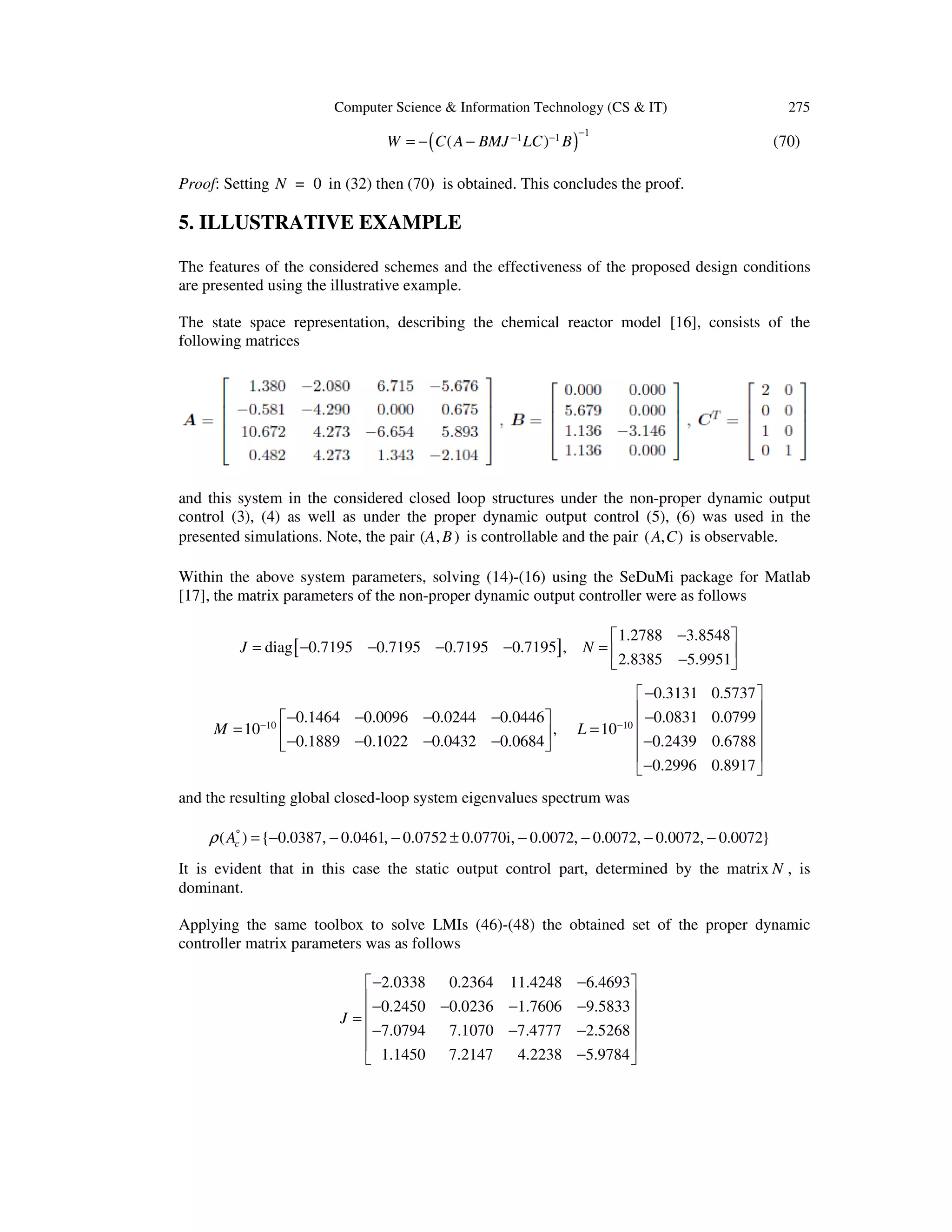 Control of linear systems using | PDF