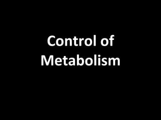 Control of Metabolism | PPT | Thyroid Disorders | Endocrine and ...