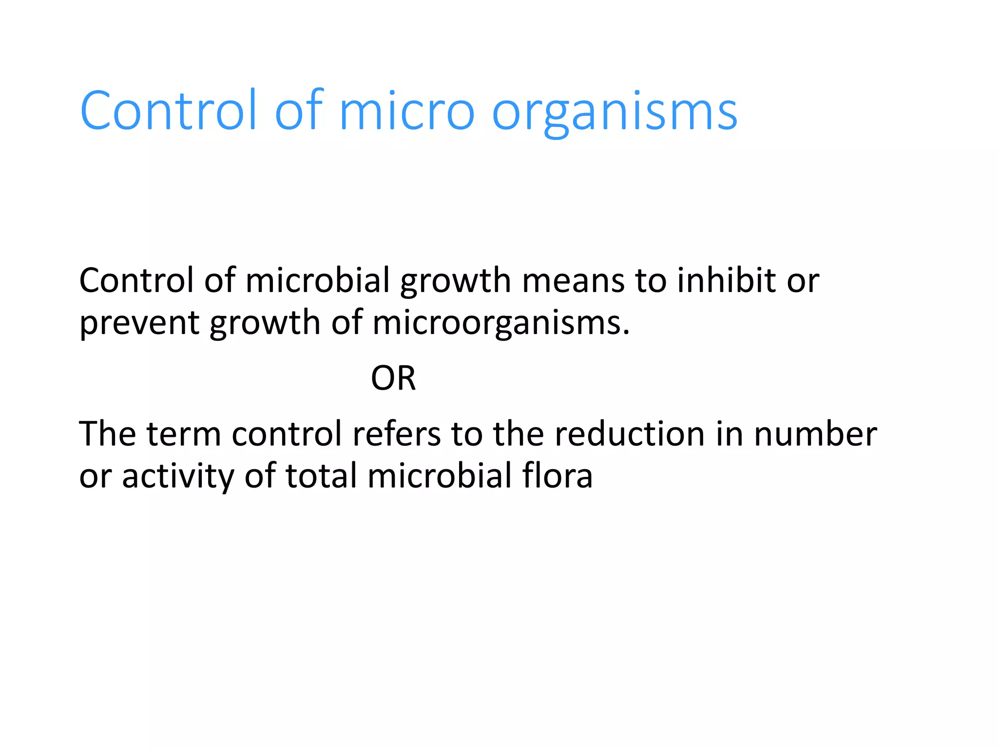 Control of micro organisms by radiation and how radiations are lethal ...