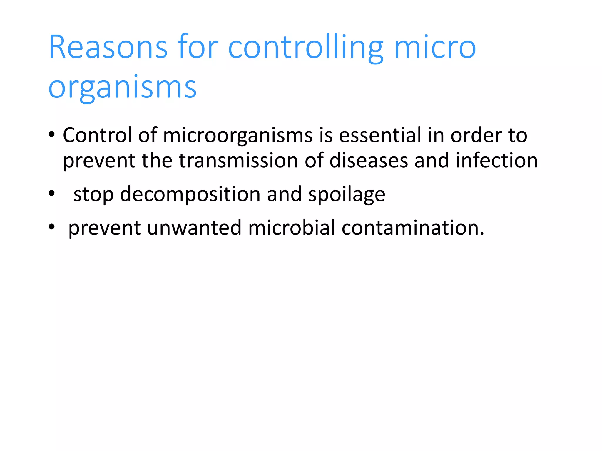 Control of micro organisms by radiation and how radiations are lethal ...