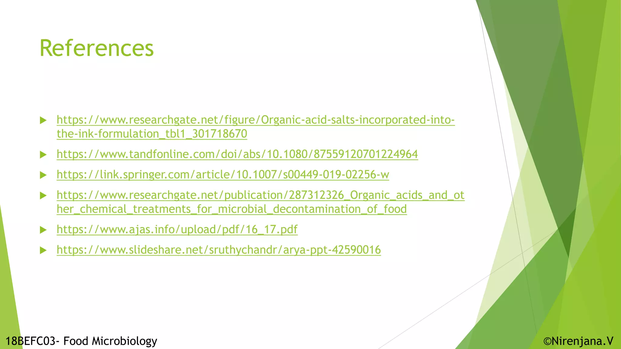 Control of microbes in foods | PPTX