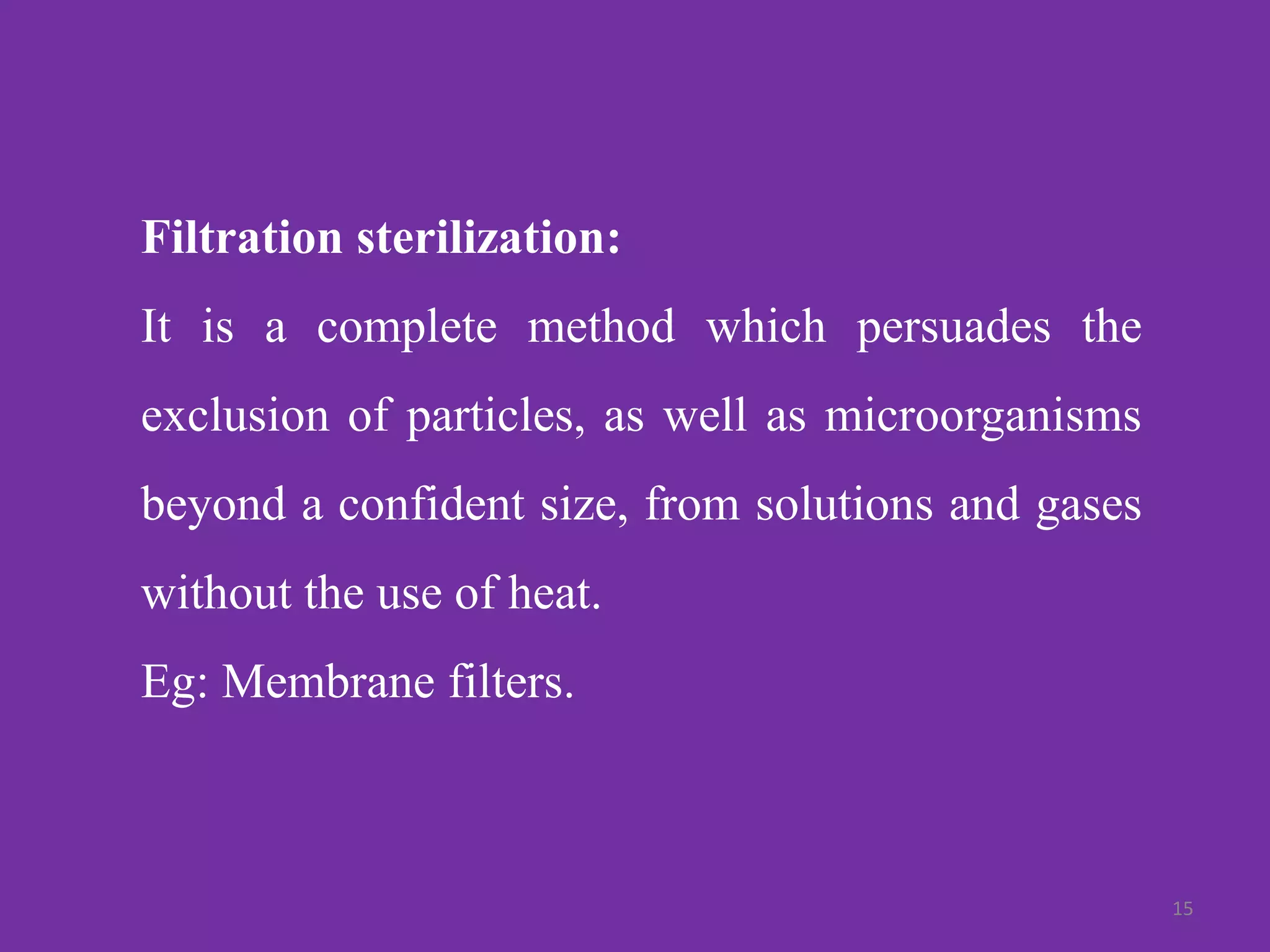 Control of microbial contamination in sterile and non sterile products ...