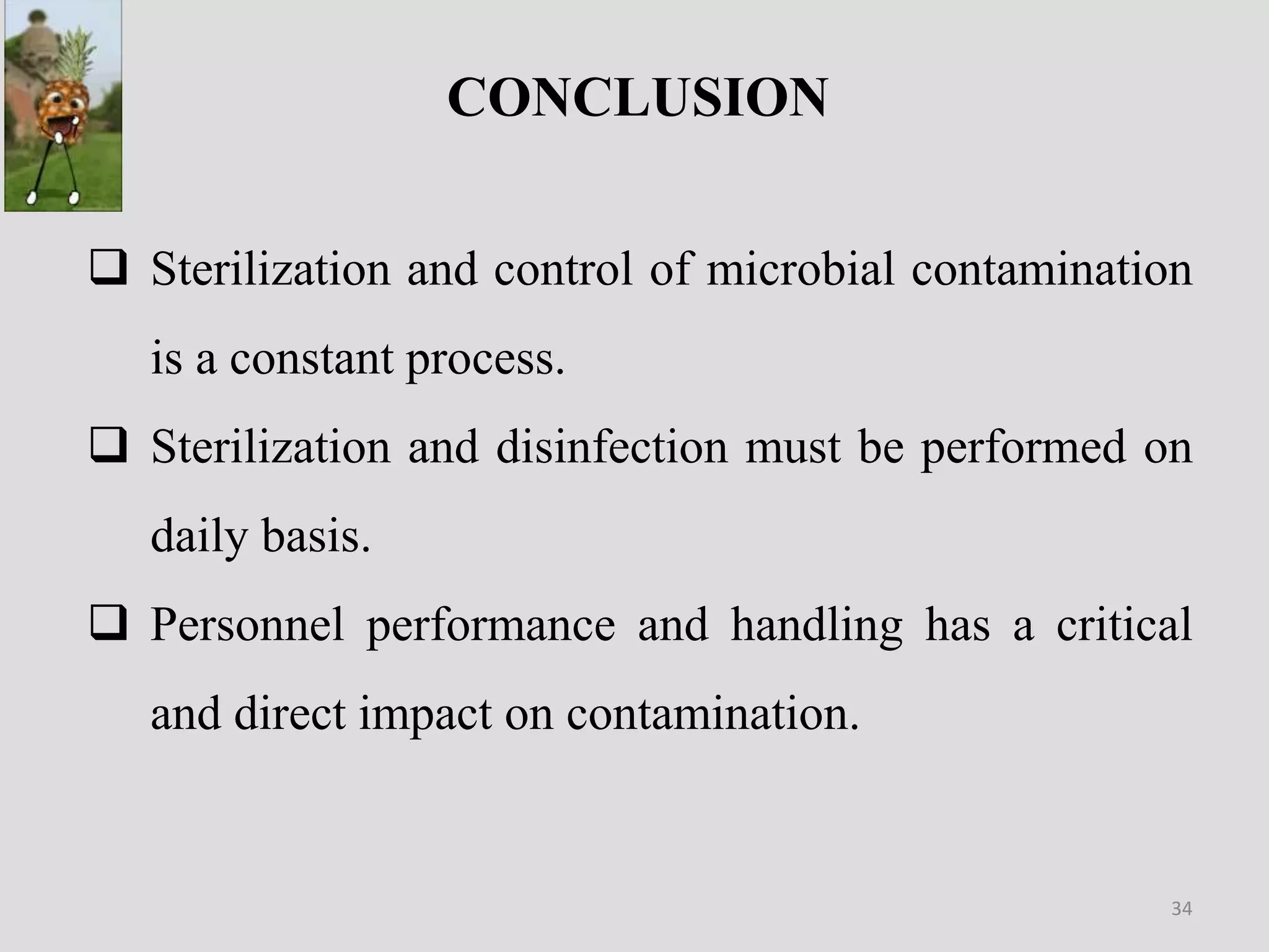 Control of microbial contamination in sterile and non sterile products ...