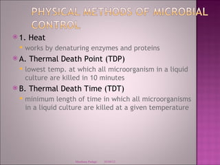 Control of microbial growth week7 | PPT