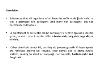 Control of microorganisms | PPT | Gardening | Home & Garden