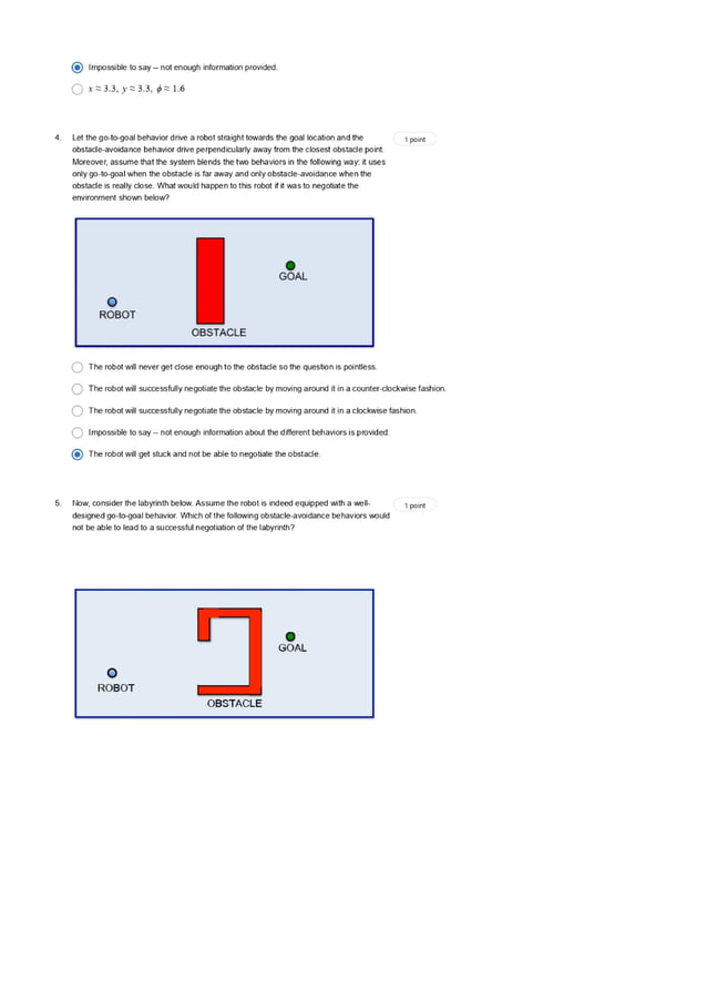 COURSERA Control of Mobile Robots QUESTIONS AND ANSWER | PDF