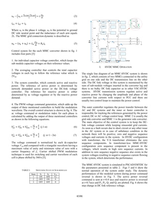 Control of modular multilevel converter based hvdc systems during ...