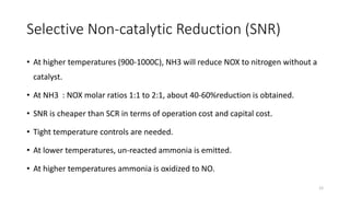 Control of NOx in thermal power plants | PPTX