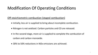 Control of NOx in thermal power plants | PPTX