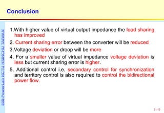 Control of parallel dc dc converters in a dc microgrid | PPT