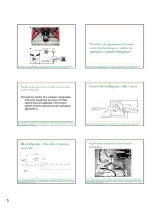 Control Of Parallel Manipulators Presentation | PDF