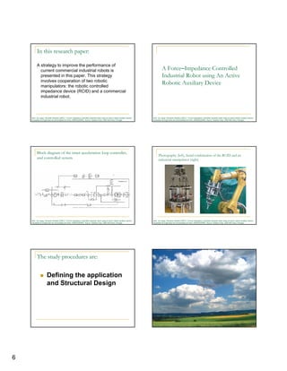 Control Of Parallel Manipulators Presentation | PDF