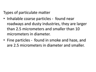 Control of particulate contaminants | PPTX