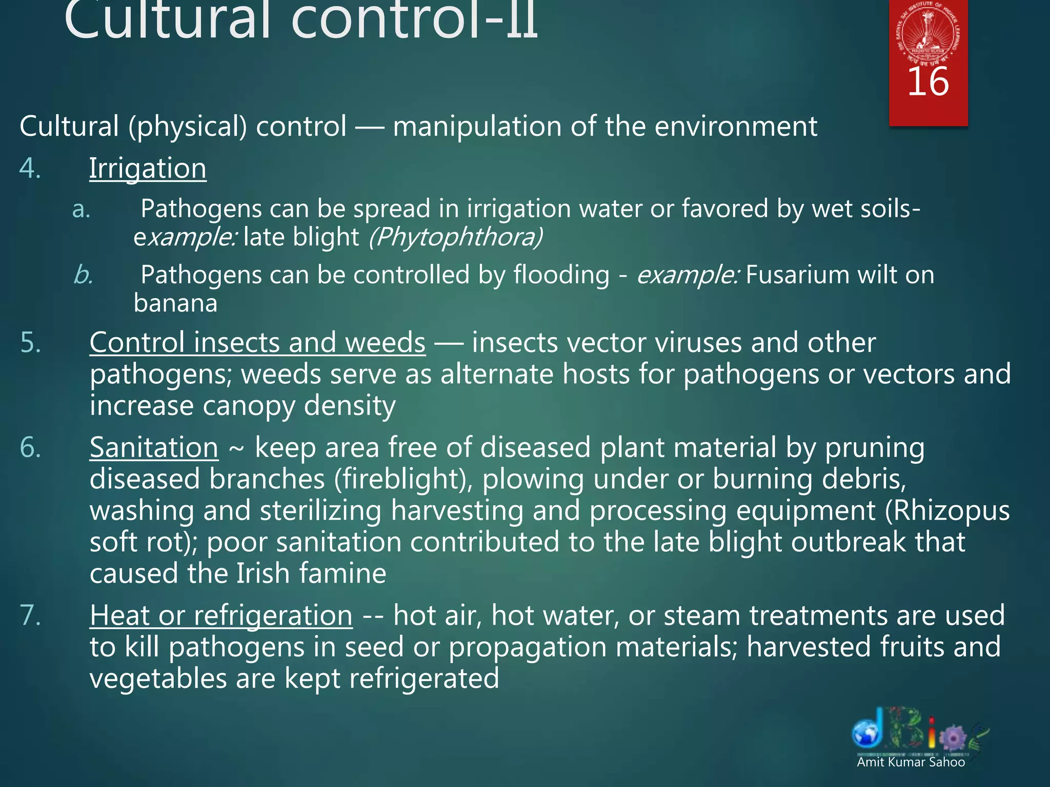 Control of plant diseases | PPTX