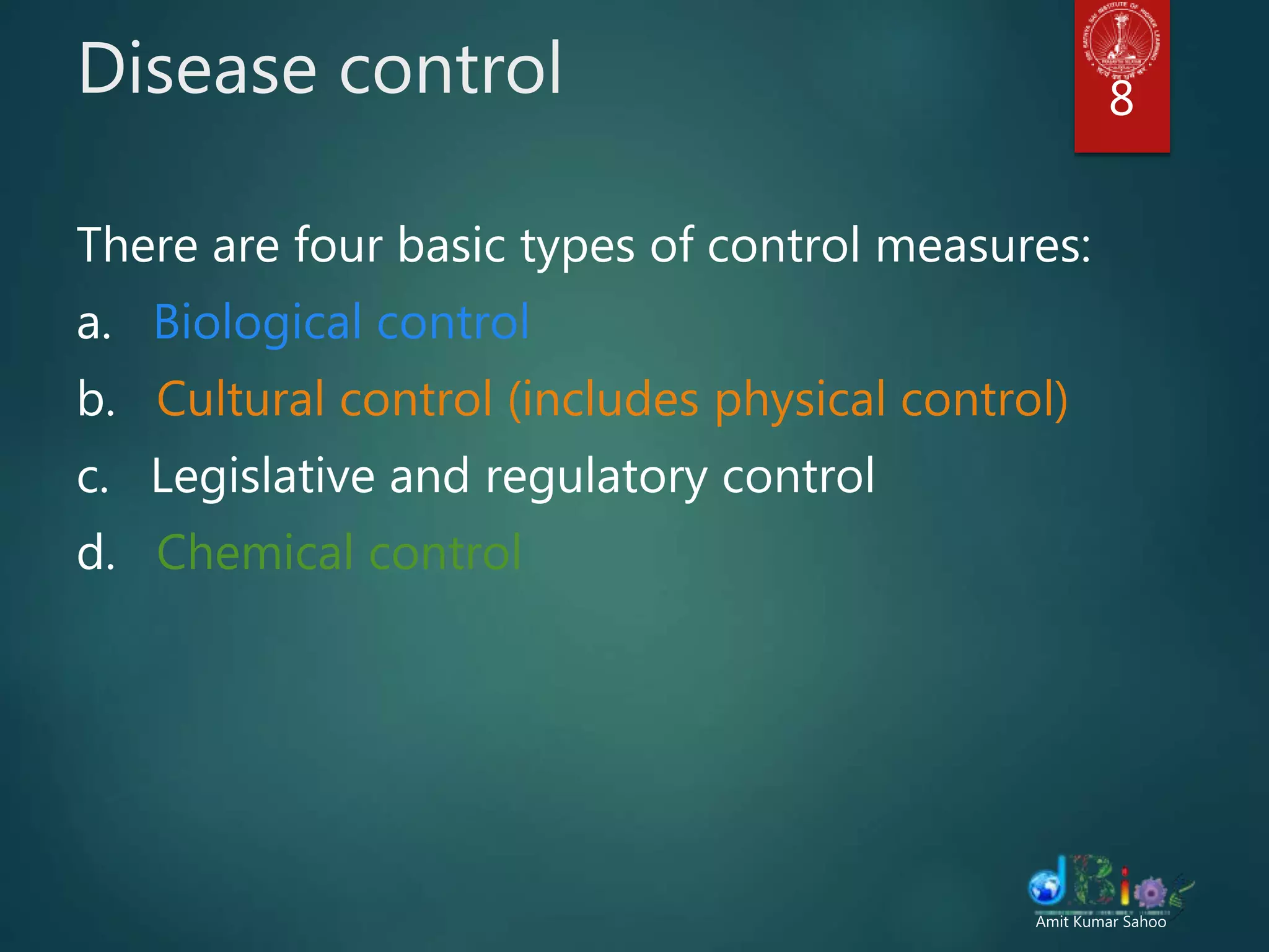 Control of plant diseases | PPTX