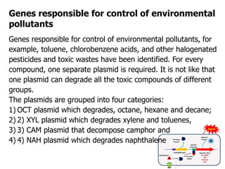 Control of pollution by genetically engineered microorganisms | PPTX