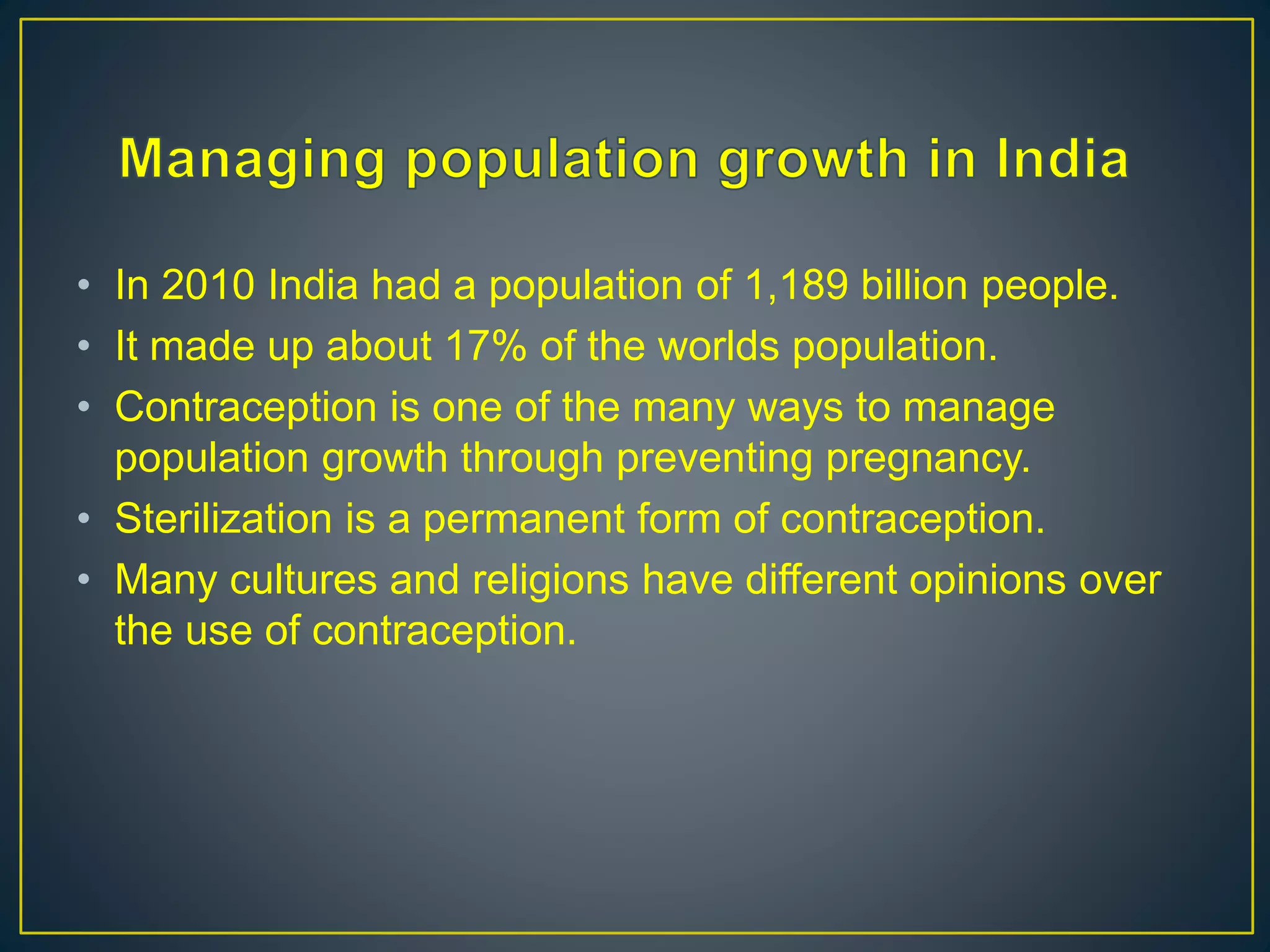 Control of population growth | PPT