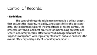 Control of records and Management Review.pptx