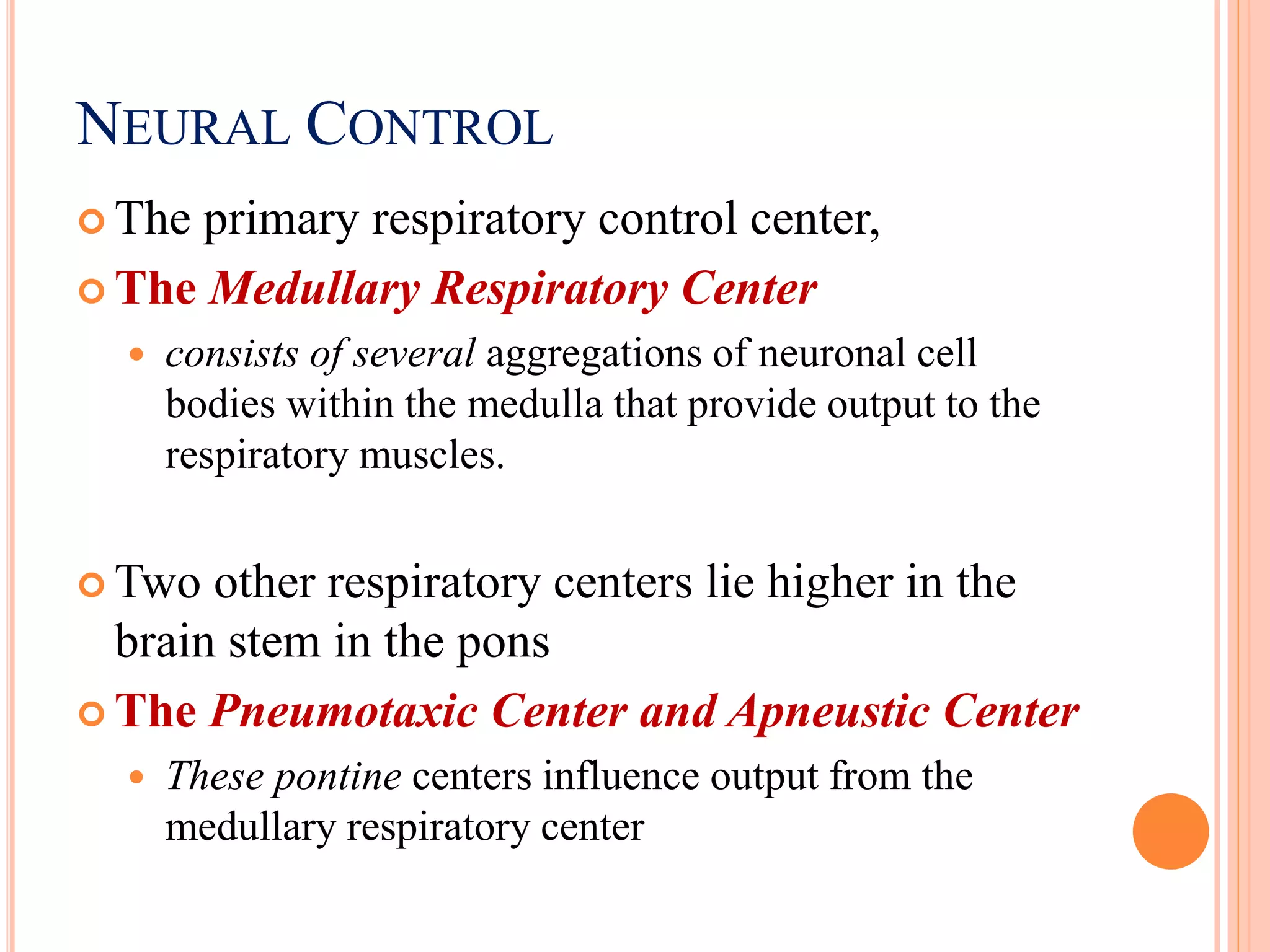 Control of respiration | PPTX