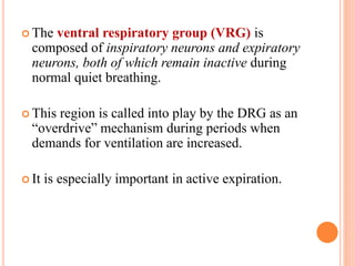 Control of respiration | PPTX