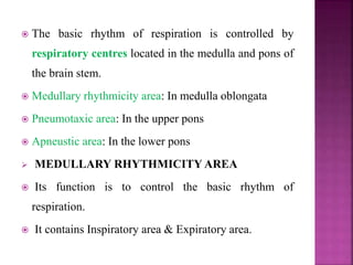 Control of respiration | PPTX