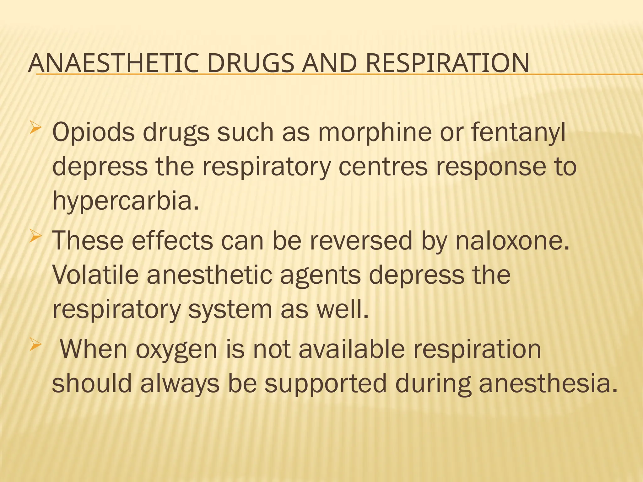 CONTROL OF RESPIRATION AND BREATHING ANESTHESIA | PPTX