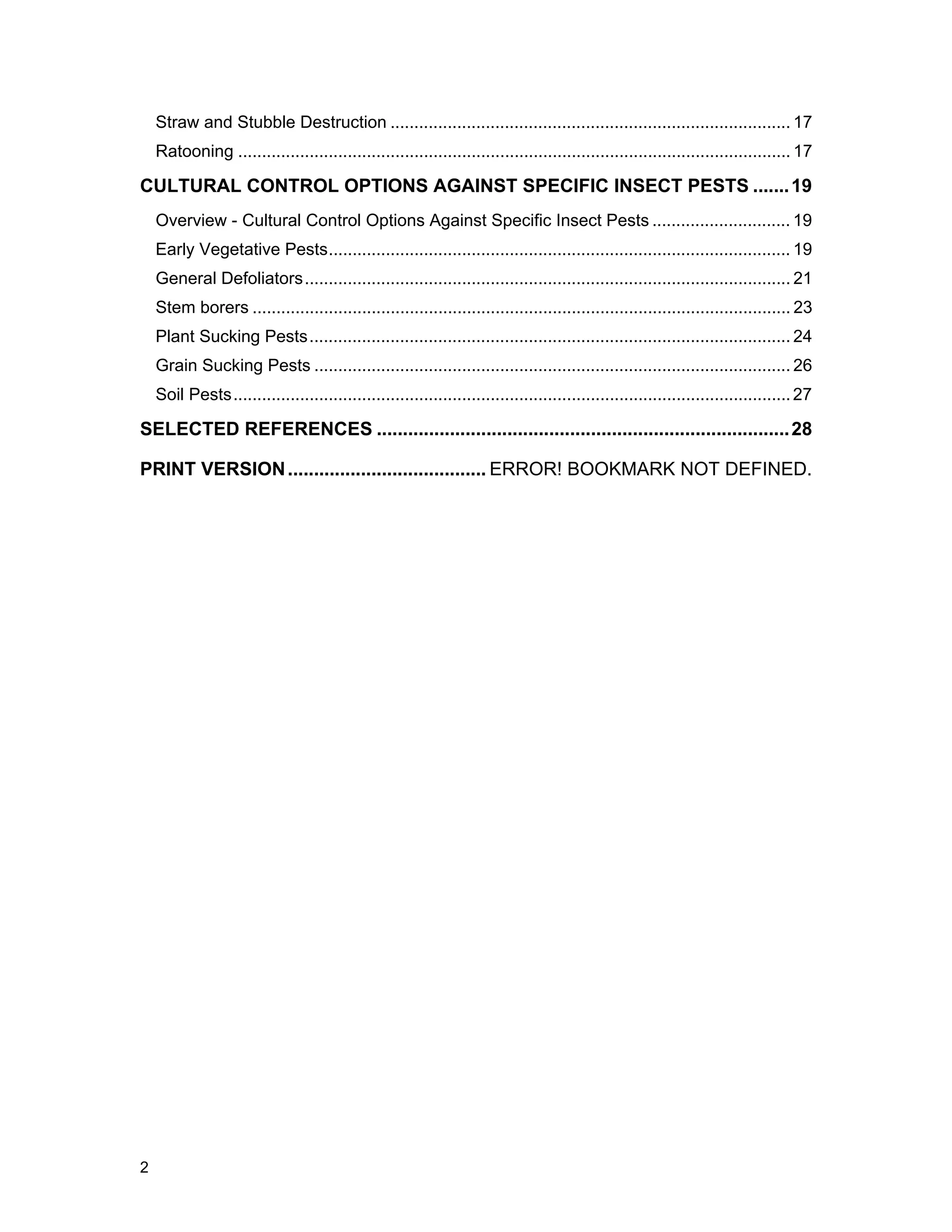 Control of rice insect pests | PDF