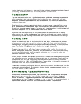 Control of rice insect pests | PDF