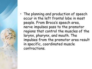 Control of speech | PPTX