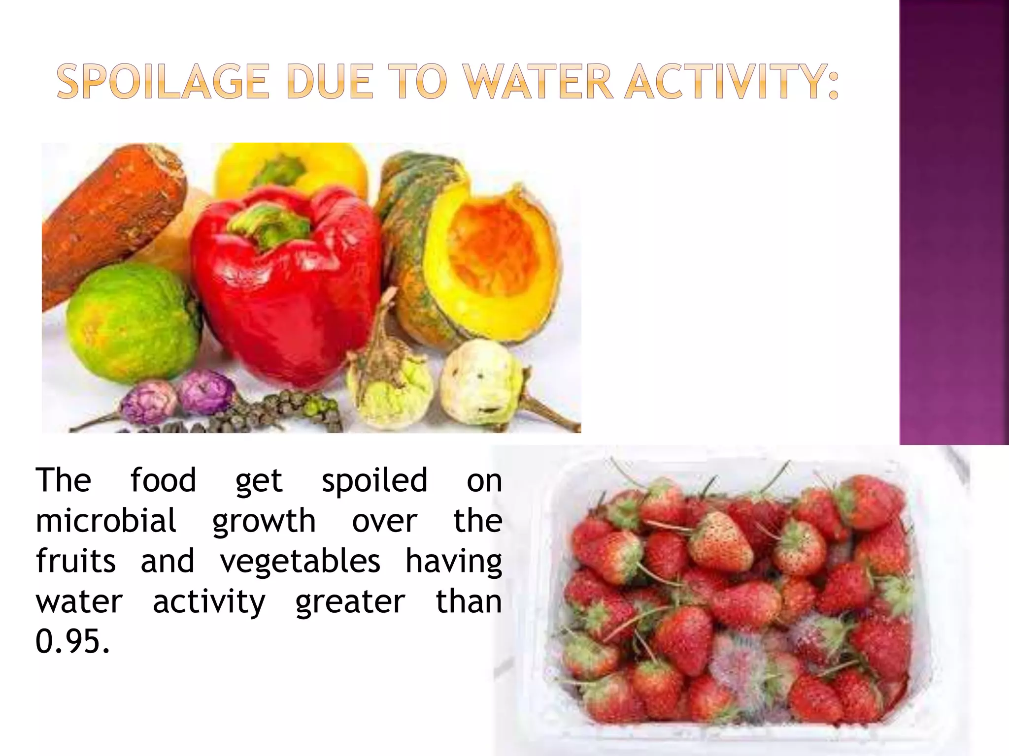 Control of water activity | PDF