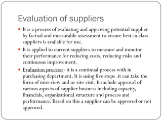 Control on purchased product qm | PPTX | Business Operations | Business