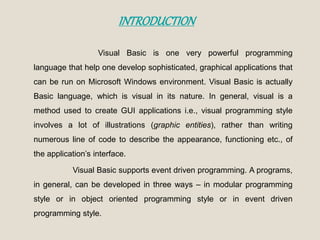 control structure in visual basic | PPTX