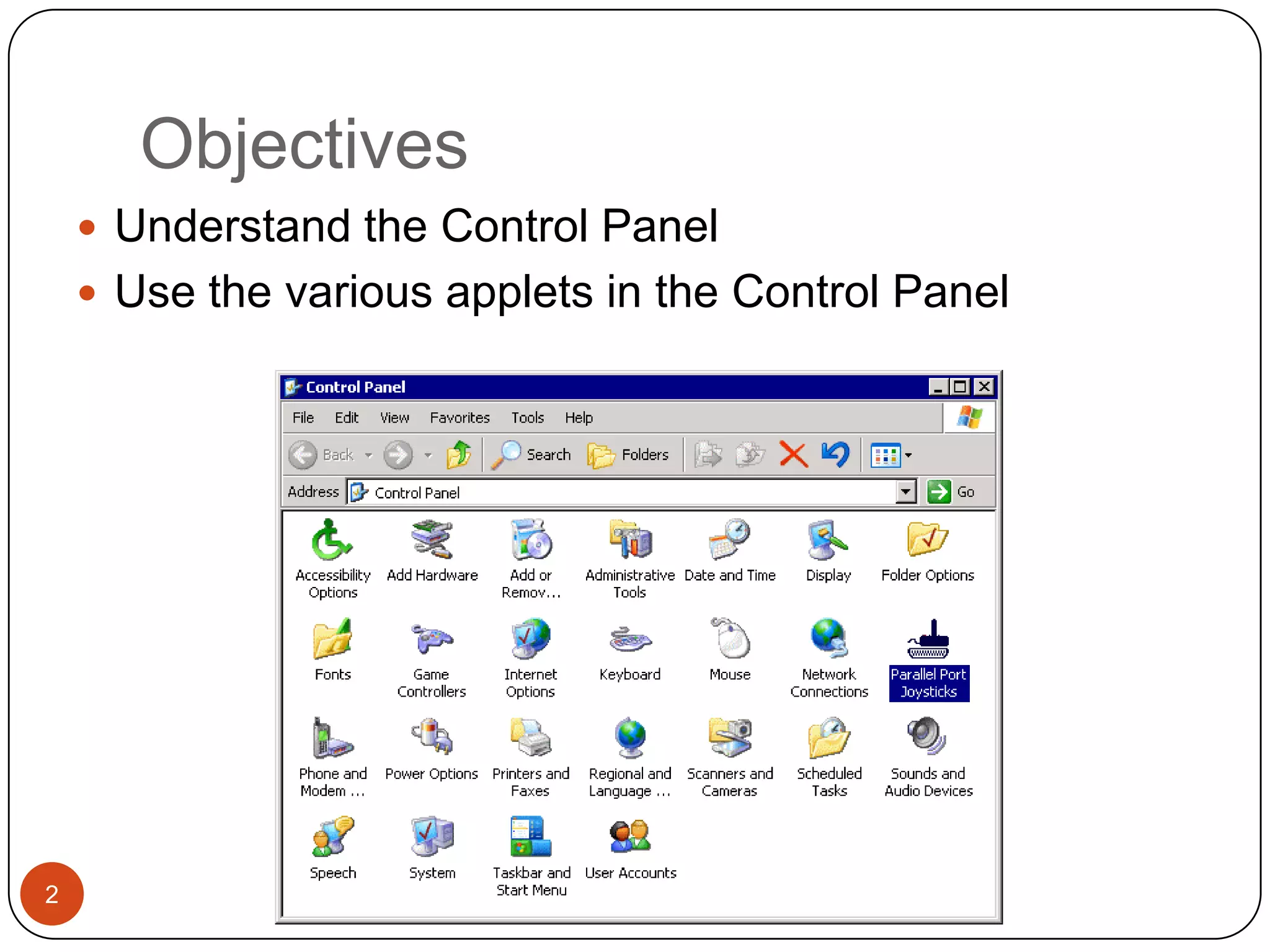 Control Panel | PPTX