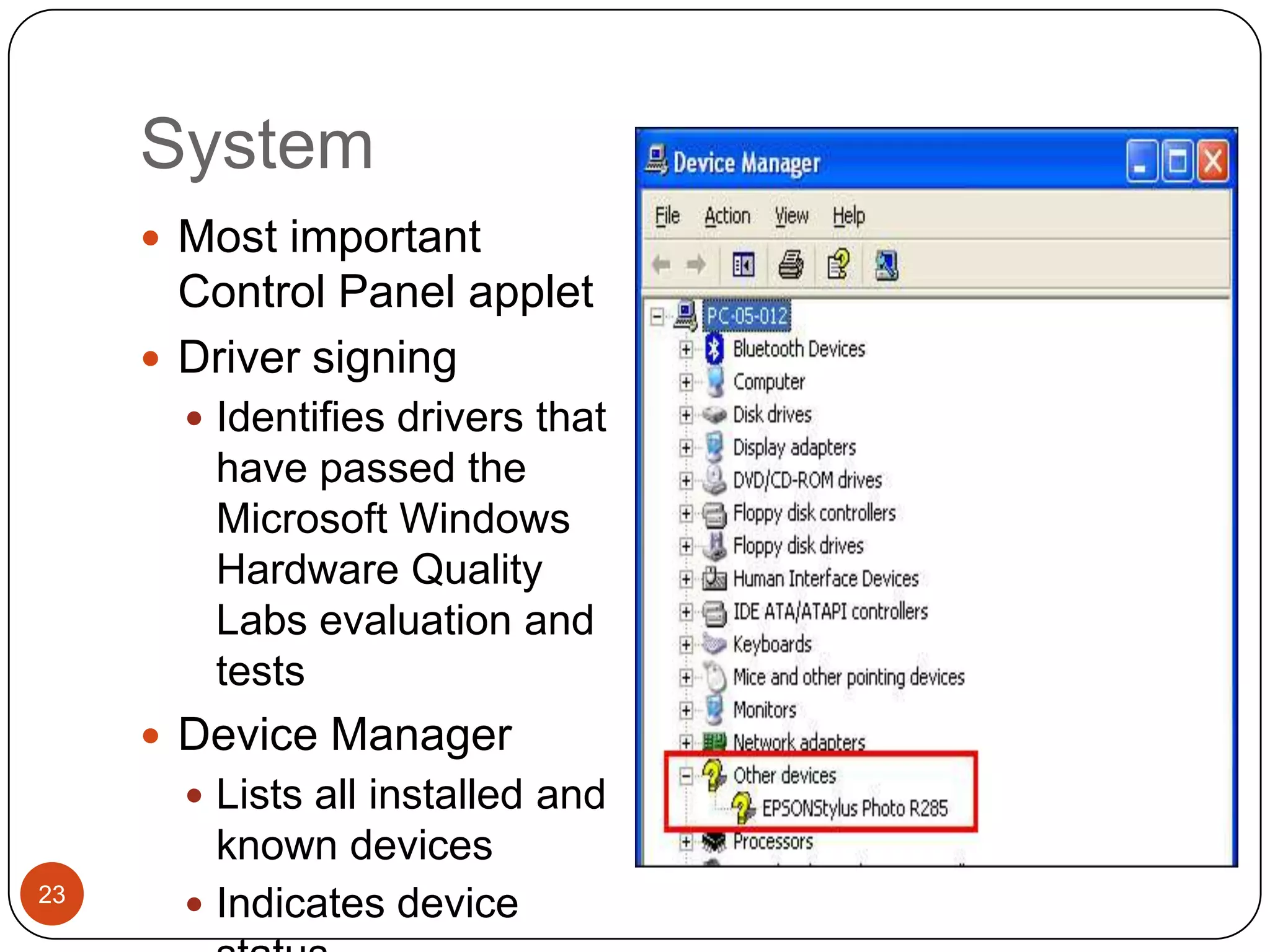 Control Panel | PPTX