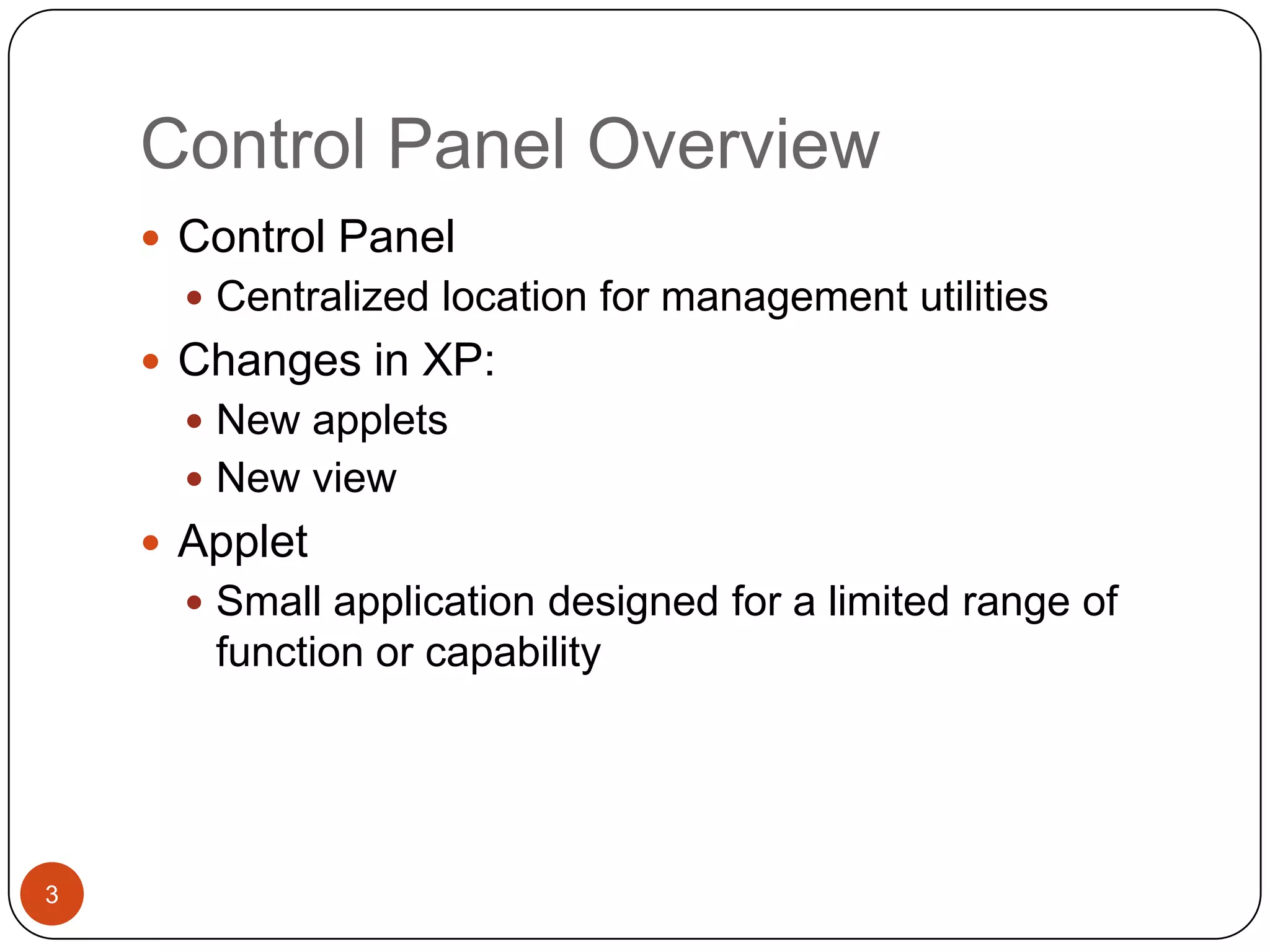 Control Panel | PPTX