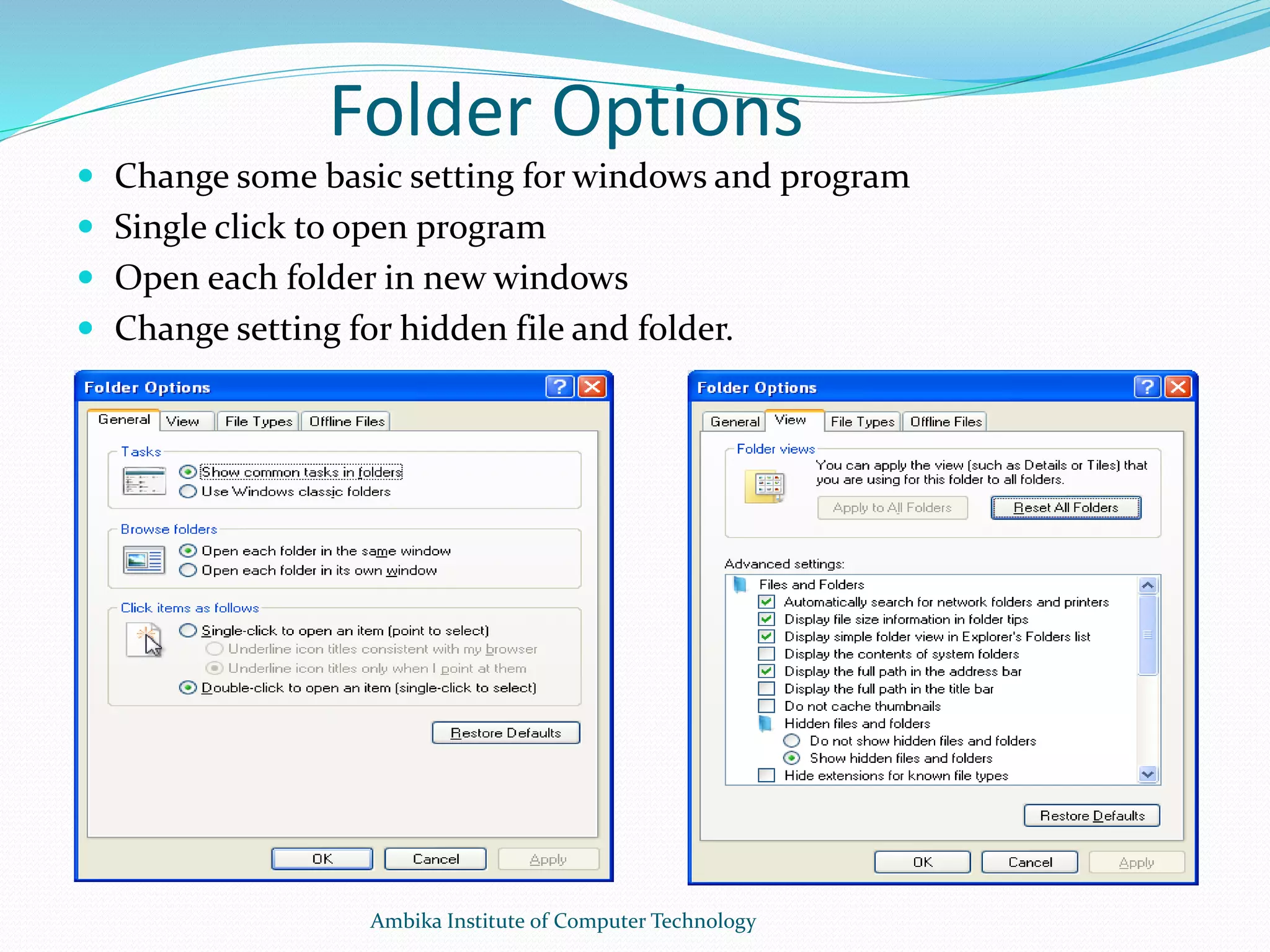 Control panel | PPTX